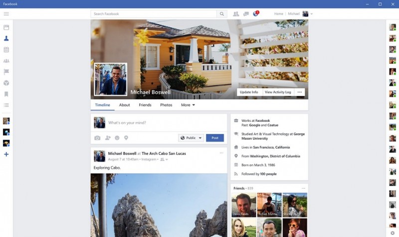 Facebook Beta para Windows 10 ganha "login rápido" - Windows Club