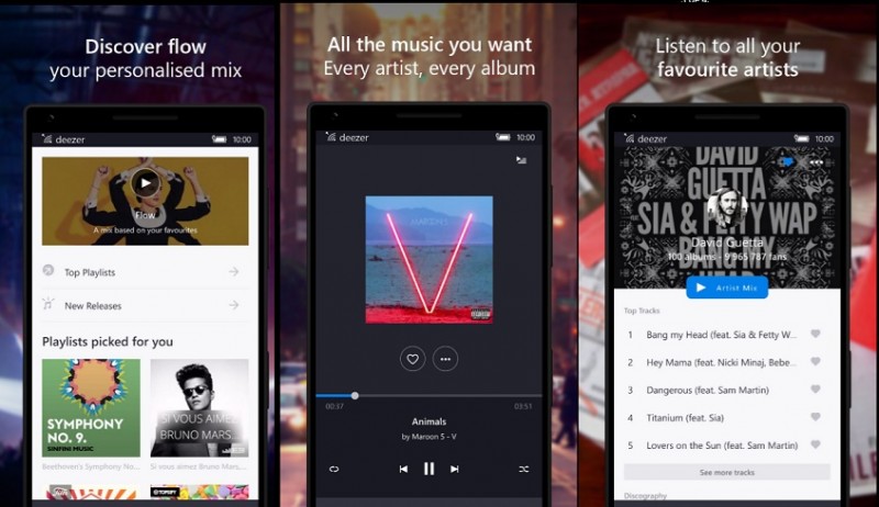 Deezer lança aplicativo universal para Windows 10 - Windows Club