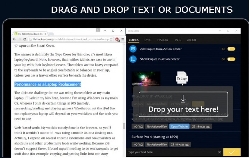 Fantástico app para Copiar e Colar no Windows 10 e Mobile, Copy Space ...